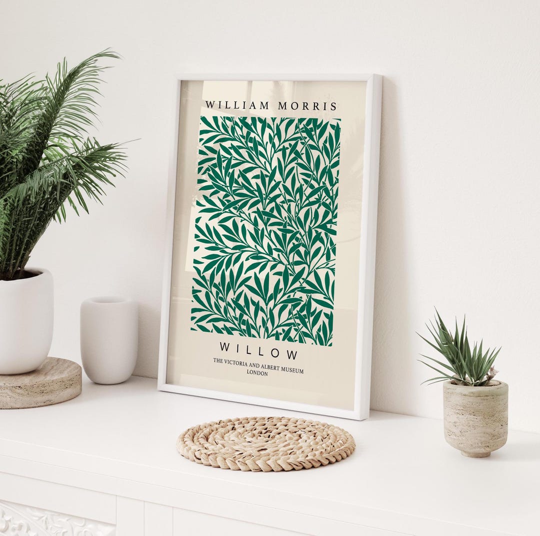 Emerald Green Print, William Morris Wall Art, Vintage Wall Art, Green ...