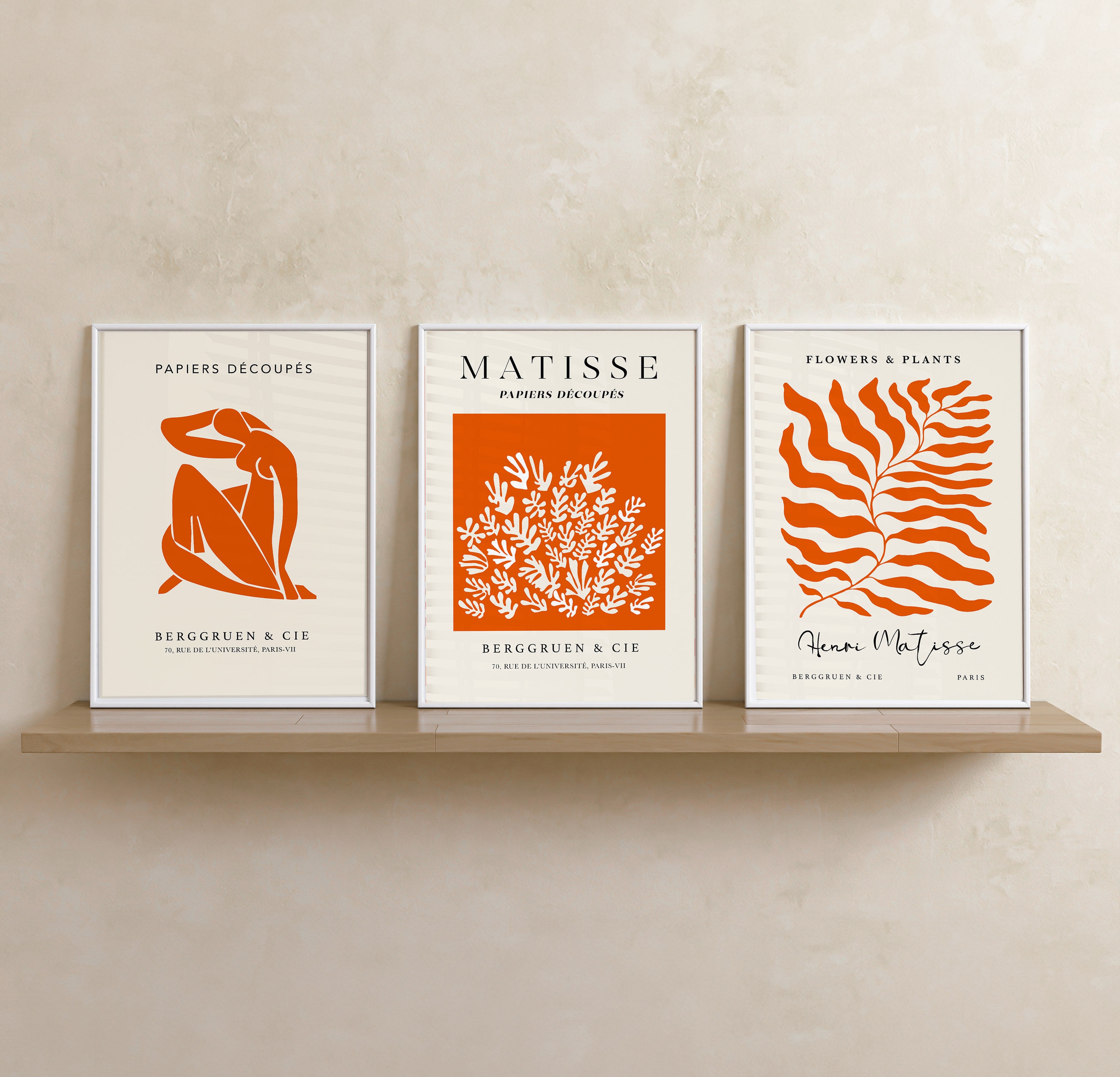 Burnt Orange Print, Henri Matisse Print, Orange Wall Art, Print for ...