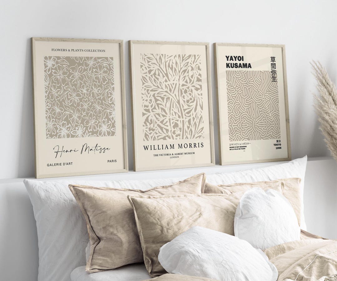 Neutral Beige Prints, 3 Set, Beige Wall Art, Modern Art Poster, Brown ...