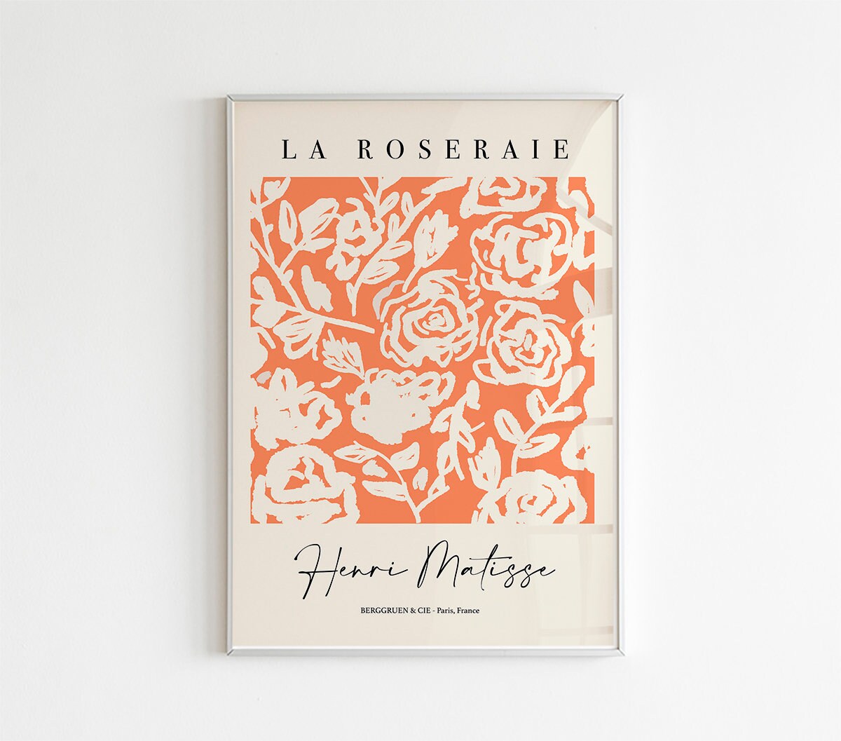 Orange Prints, 3 Set, Matisse Prints, Orange Wall Art, Print for ...