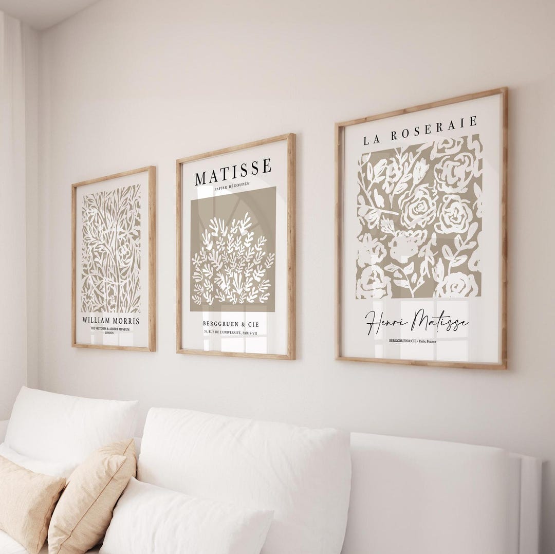3 Neutral Beige Prints, Beige Wall Art, Modern Art Poster, Neutral ...