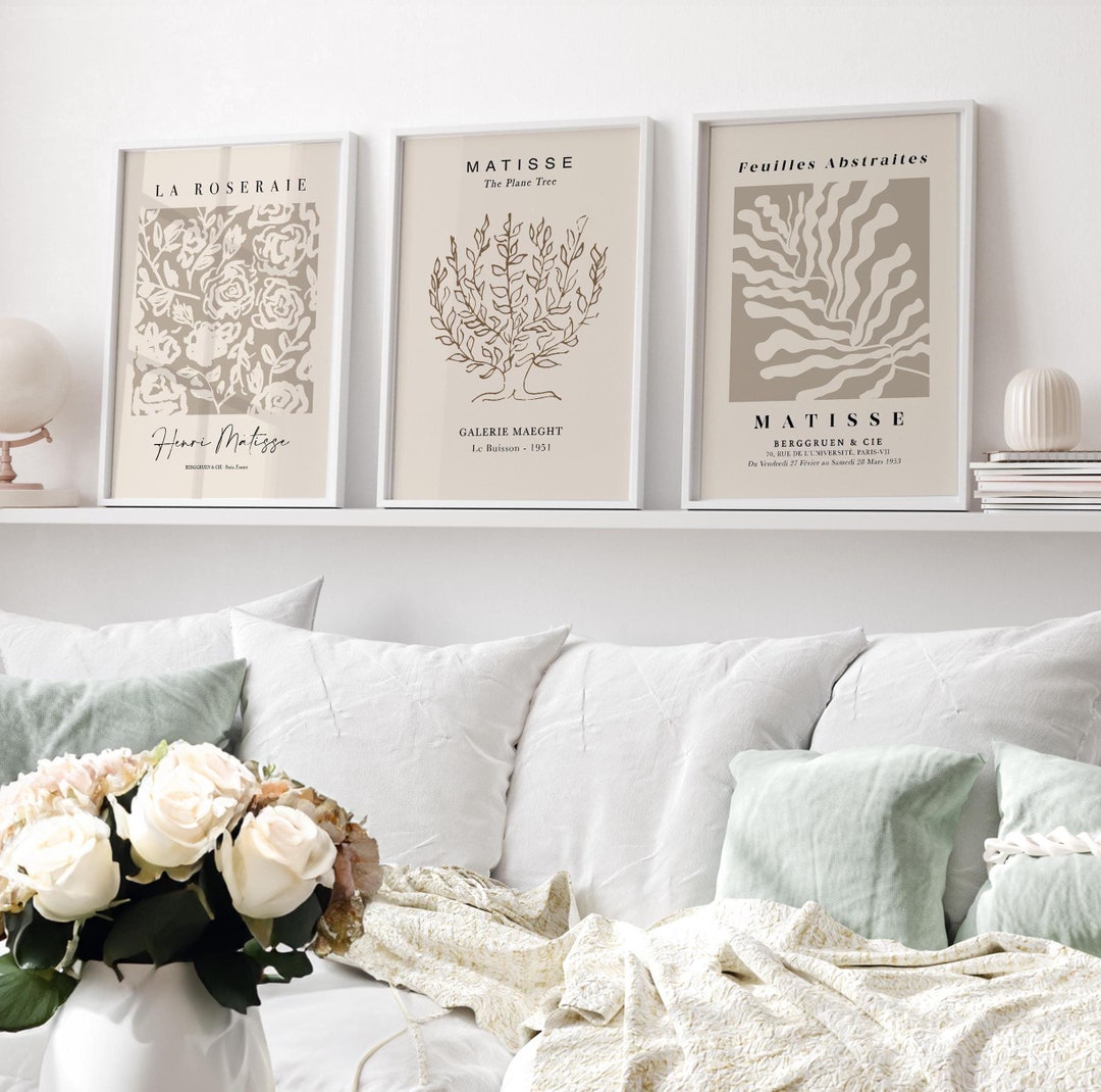 Neutral Beige Prints, 3 Set, Beige Wall Art, Modern Art, Taupe Prints ...