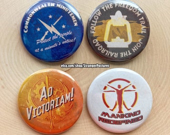 Commonwealth Faction Buttons Fallout 4 Inspired Set - Etsy