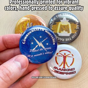 Commonwealth Faction Buttons - Fallout 4 Inspired Set - Etsy