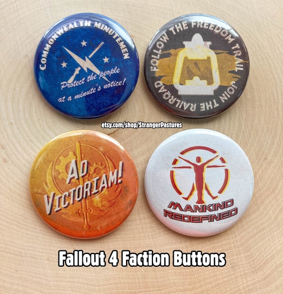 Commonwealth Faction Buttons Fallout 4 Inspired Set - Etsy