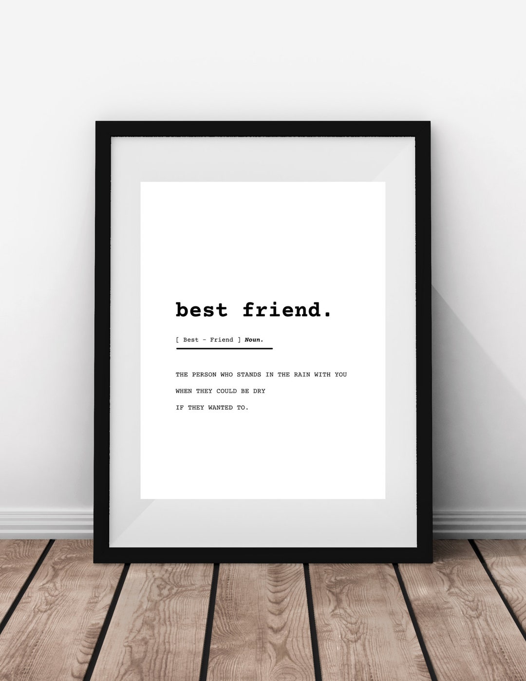 Printable BEST FRIEND Gift - Etsy