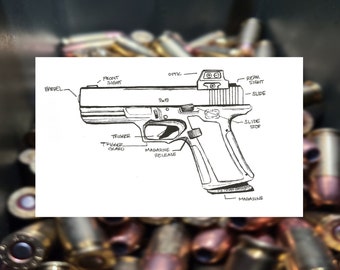 Anatomy of a Sig Sauer P365 Waterproof Decal Sticker sig Sauer Gun ...