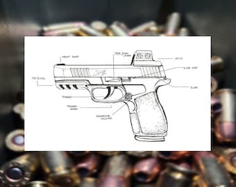 Anatomy of a MP5 - Waterproof Decal Sticker -MP5 Gun Sticker 2nd ...