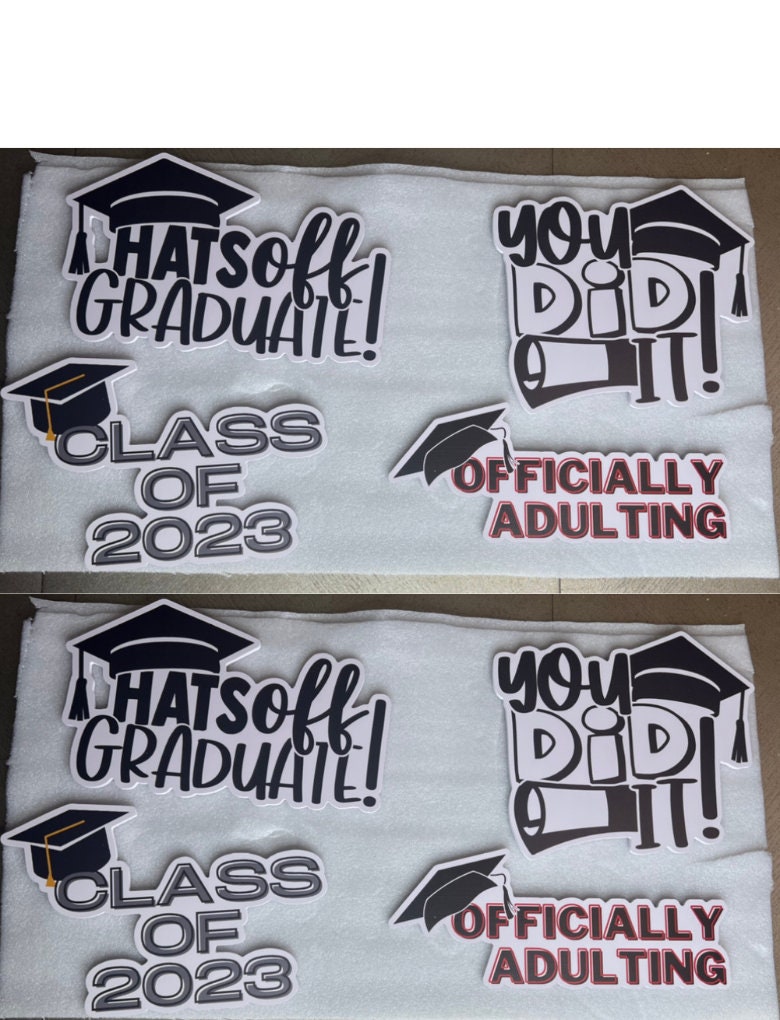 Graduation Custom Made PVC polyvinyl Chloride Reusable - Etsy