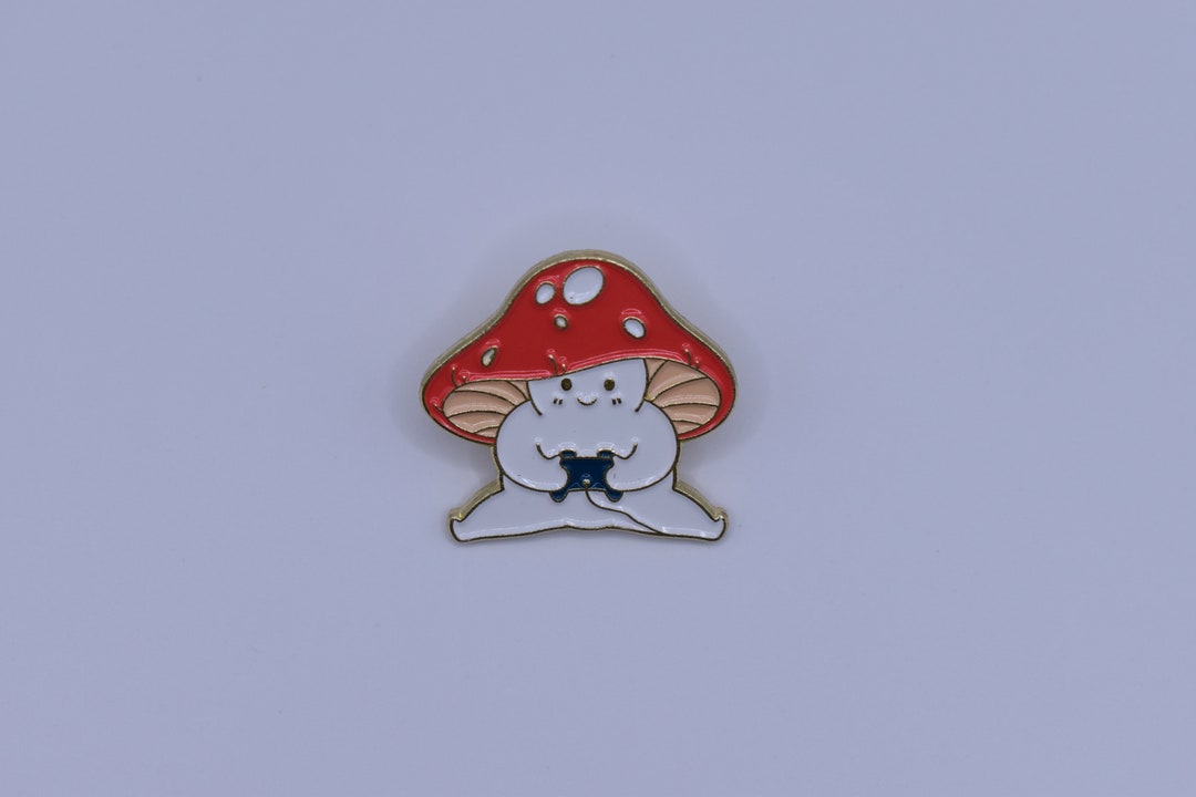 Cartoon Mushroom Hard Enamel Pin – Gamer Gift - Etsy