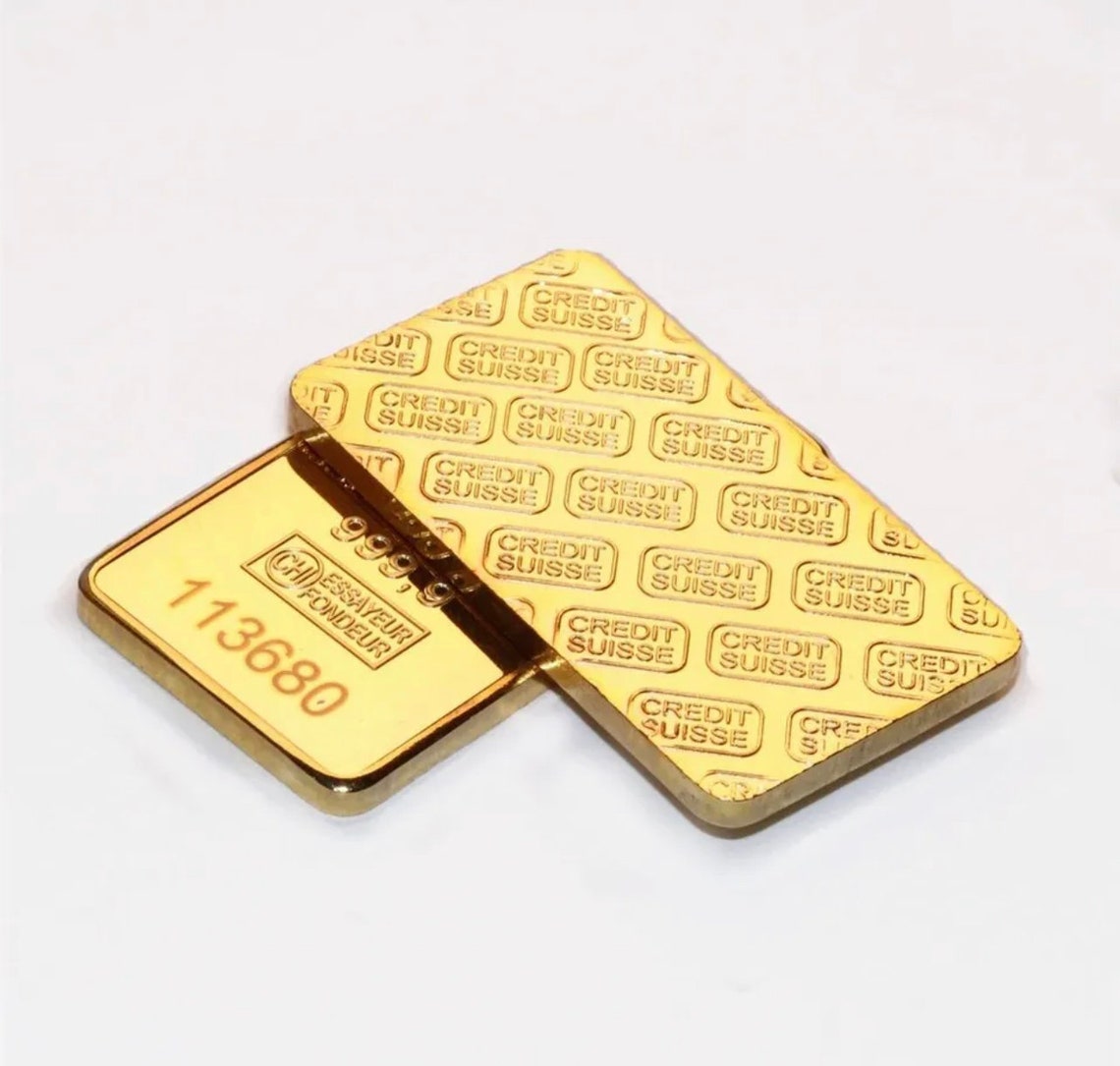 1oz Faux Gold Bars for Display and Collection Only Fake Gold Bars - Etsy