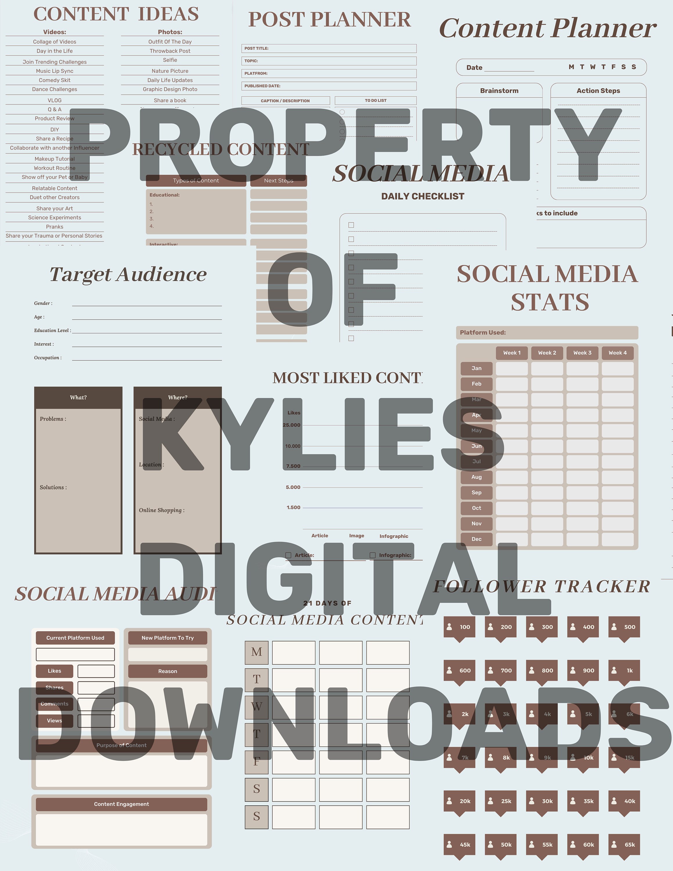 The Ultimate Social Media Guide - Planner - Etsy