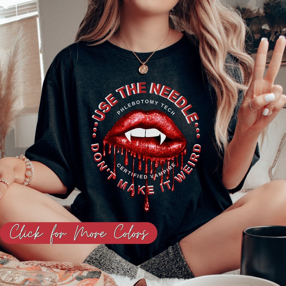 Phlebotomy Vampire Shirt, Laboratory Shirt, Medical Technologist, Lab ...