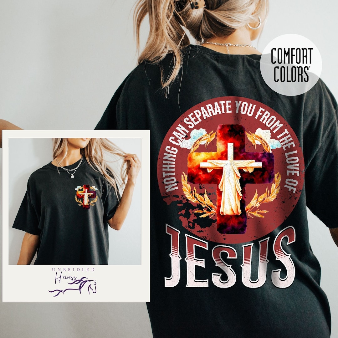 Comfort Colors Retro Jesus Shirt, Vintage Christian Clothing Religious ...
