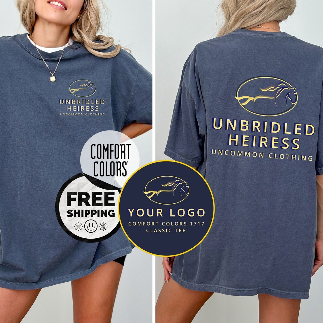 Custom Comfort Colors Logo T-shirt: Company Merch for Employees ...