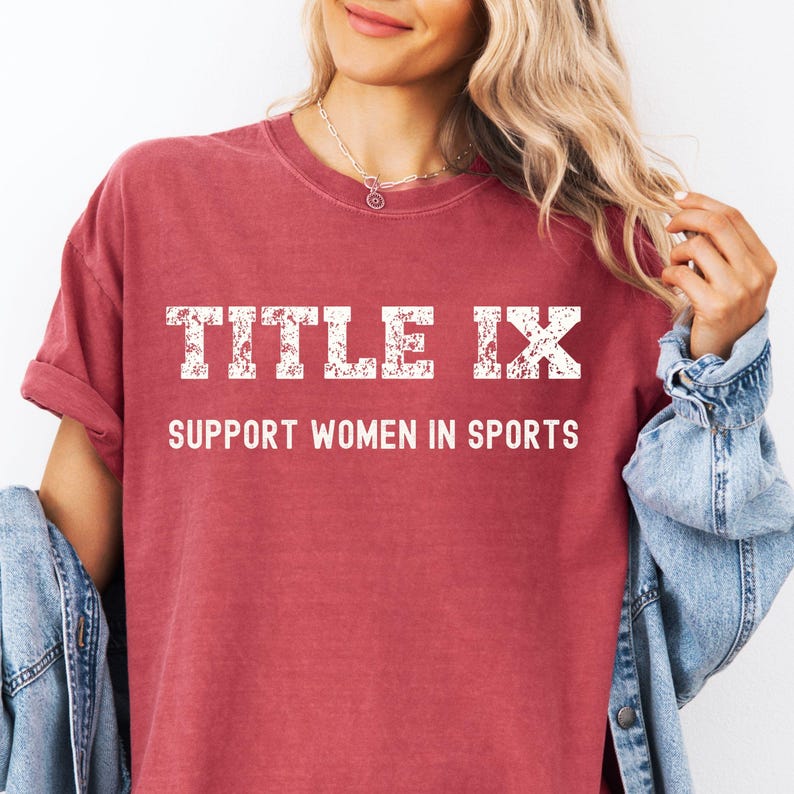 Comfort Colors Title IX Support Tee: Women's Sports Shirt - Etsy