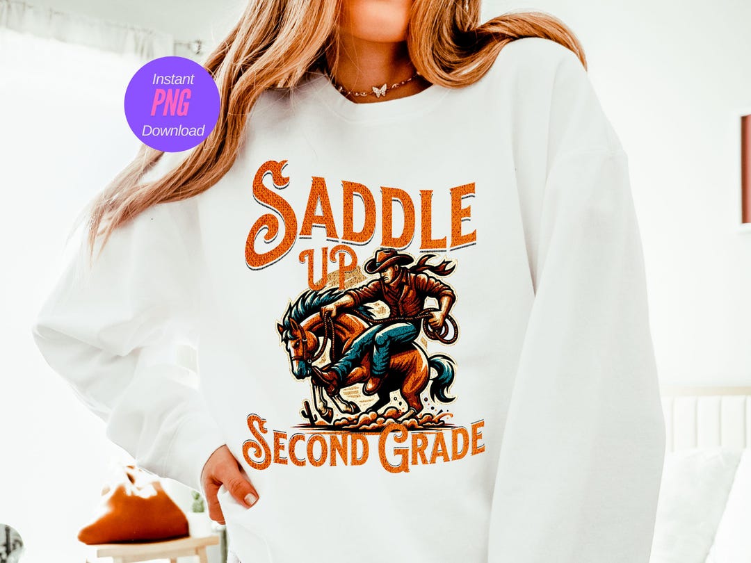 Cowboy Second Grade PNG: Back to School Rodeo (digital Download) - Etsy