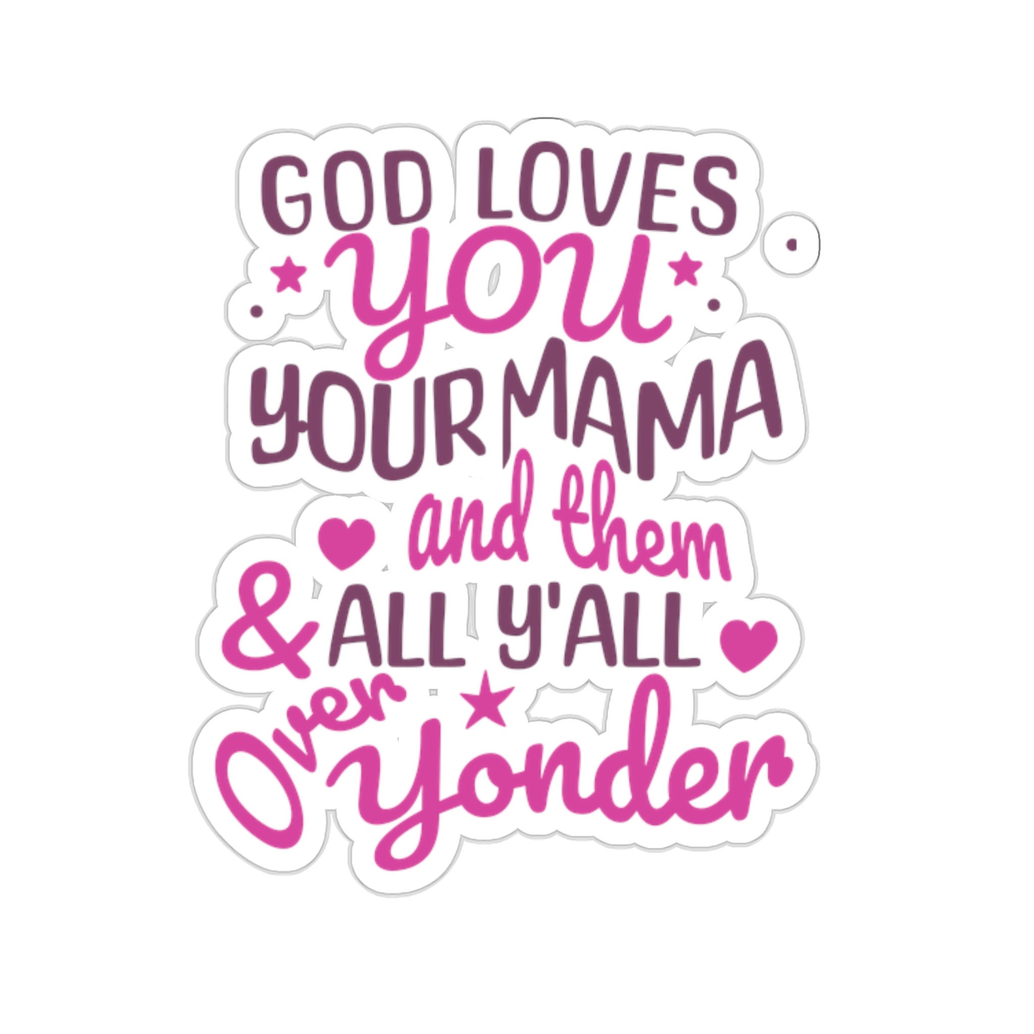 God Loves You Sticker Laptop Sticker Religious Gifts Gift - Etsy