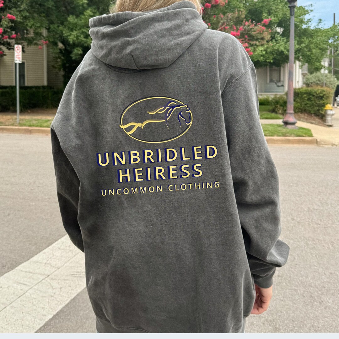 Brand Logo Comfort Colors Hoodie, Personalized Hooded Sweatshirt ...