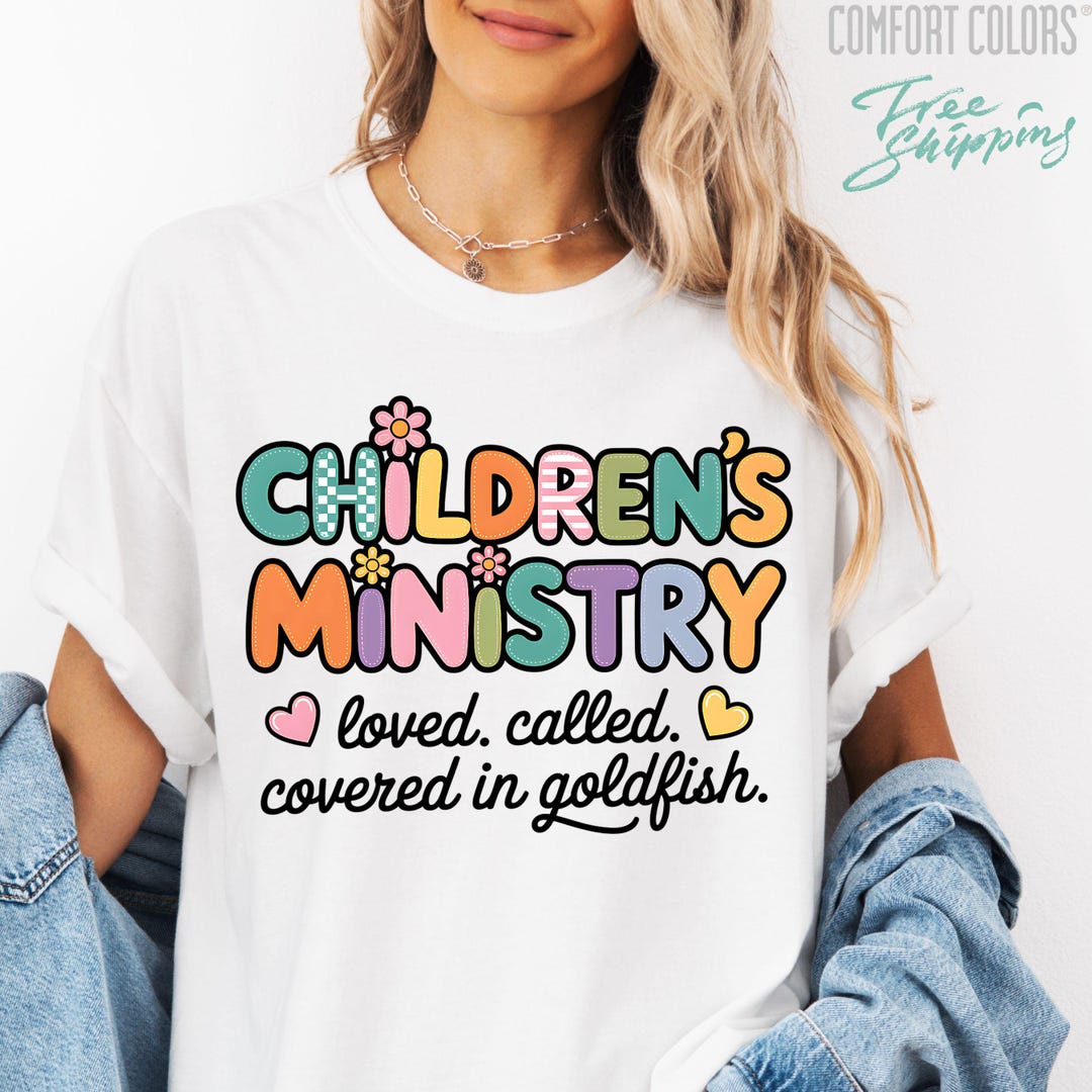 Children's Ministry Comfort Colors T-shirt: Religious Group Tee - Etsy