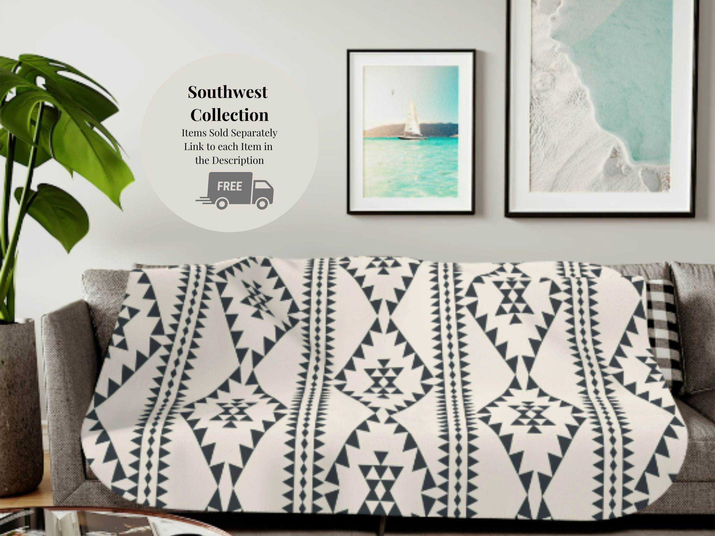 Aztec Navajo Southwest Stripes Window Curtains 1 Piece - Etsy