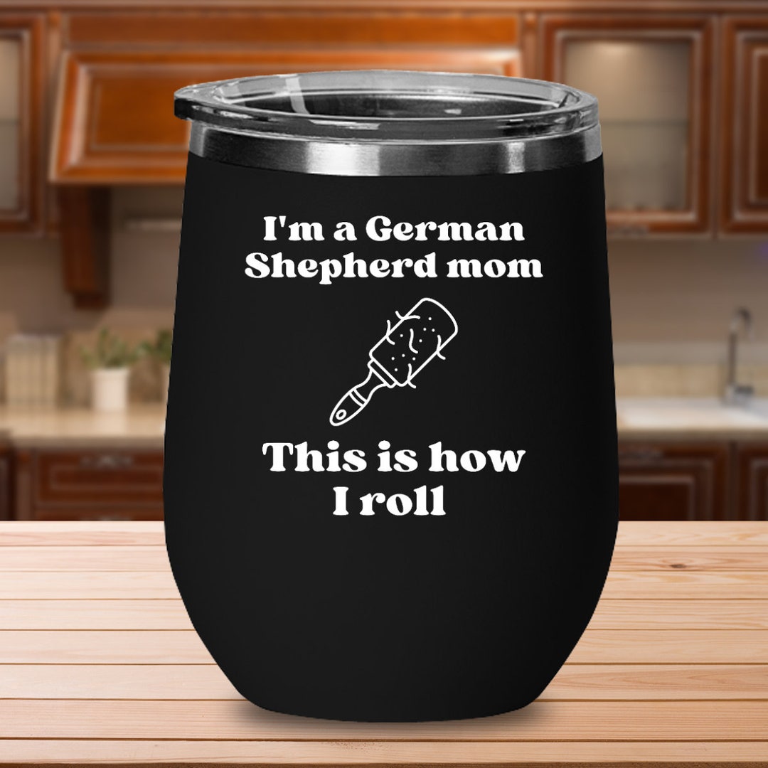 German Shepherd Wine Glass, German Shepherd Merchandise, Cute German ...