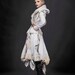 Huntress Jacket in White Sheepskin, White Leather Jacket With White Fur ...