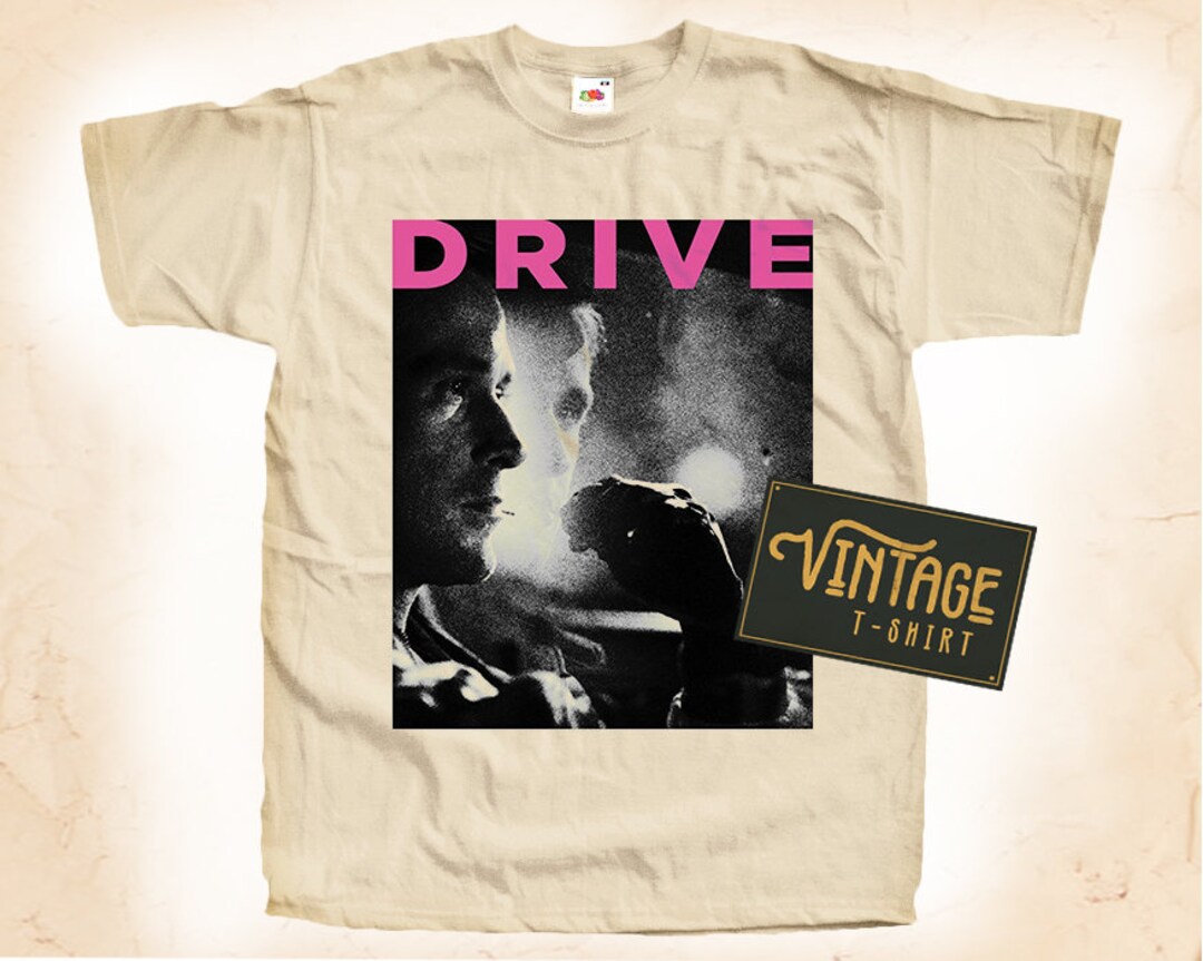 Drive V1 Tshirt Vintage Natural Color Men's Tshirt DTG - Etsy