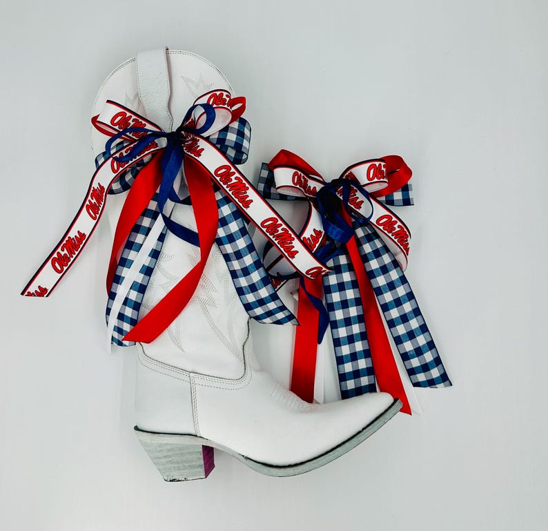 Mississippi-inspired, Boot Bow Sets - Etsy