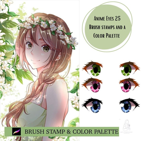 Girl Anime Eyes Color