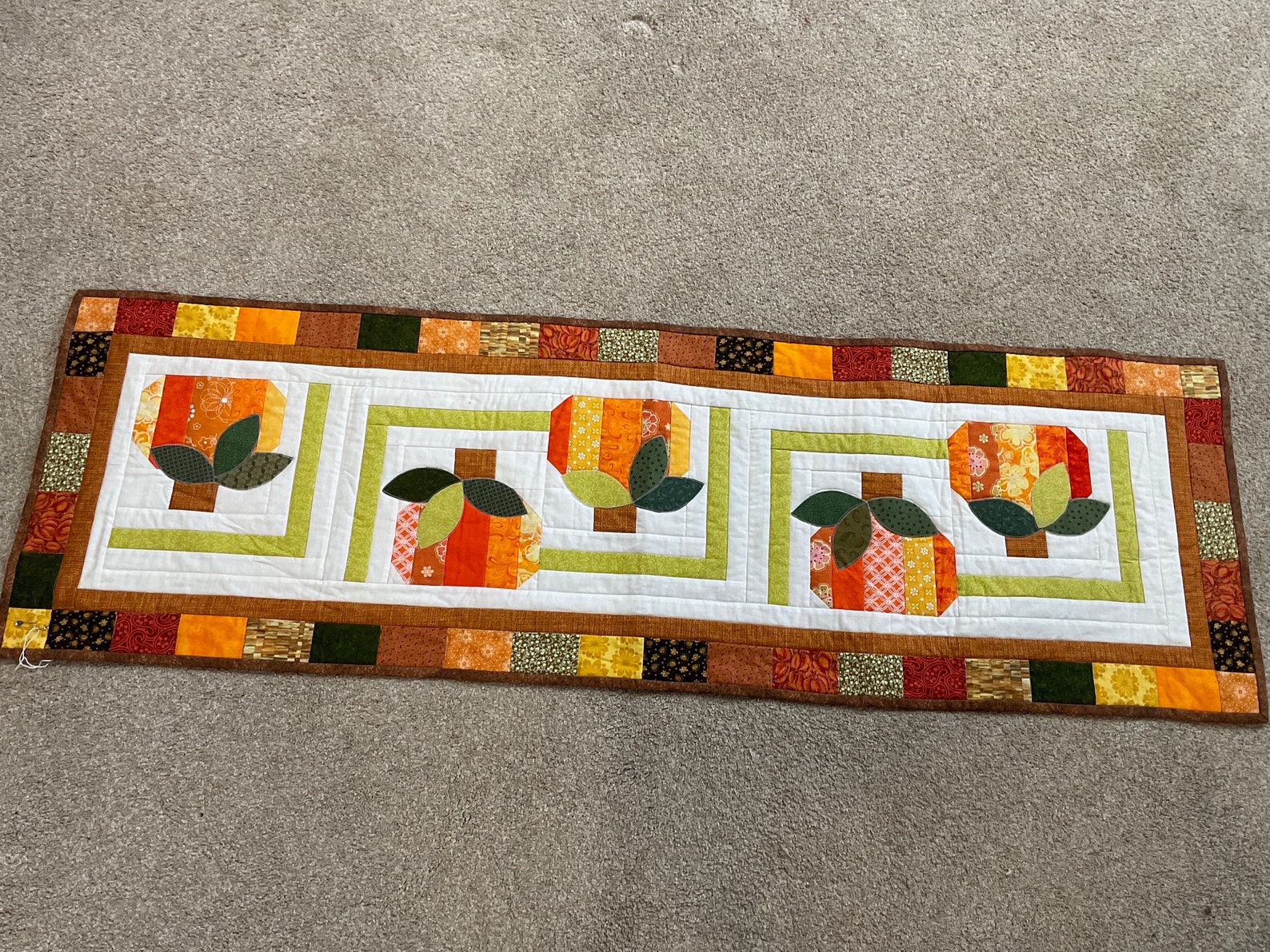 Halloween - Fall Table or Dresser Topper - Pumpkins - Etsy