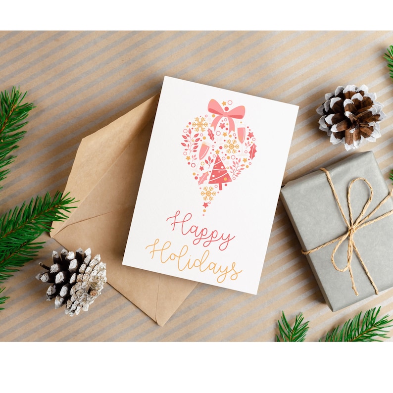 Printable Holiday Cards, Printable Greeting Card, Christmas Card ...