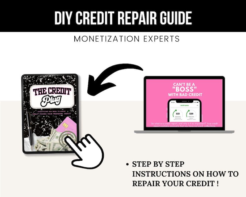 DIY Credit Repair Guide | Canva Editable Ebook to Fix Personal Credit ...