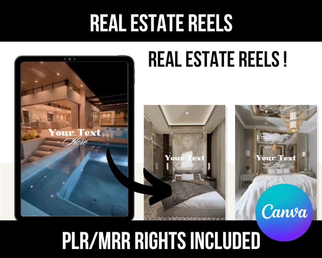 Luxury Real Estate Reels Bundle | Editable Canva Templates | Instagram ...