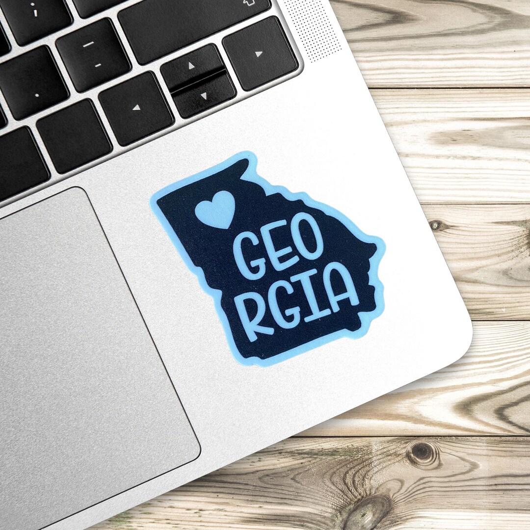 Georgia State Shape Sticker: Waterproof Vinyl Decal (2.5 Inch) - Etsy