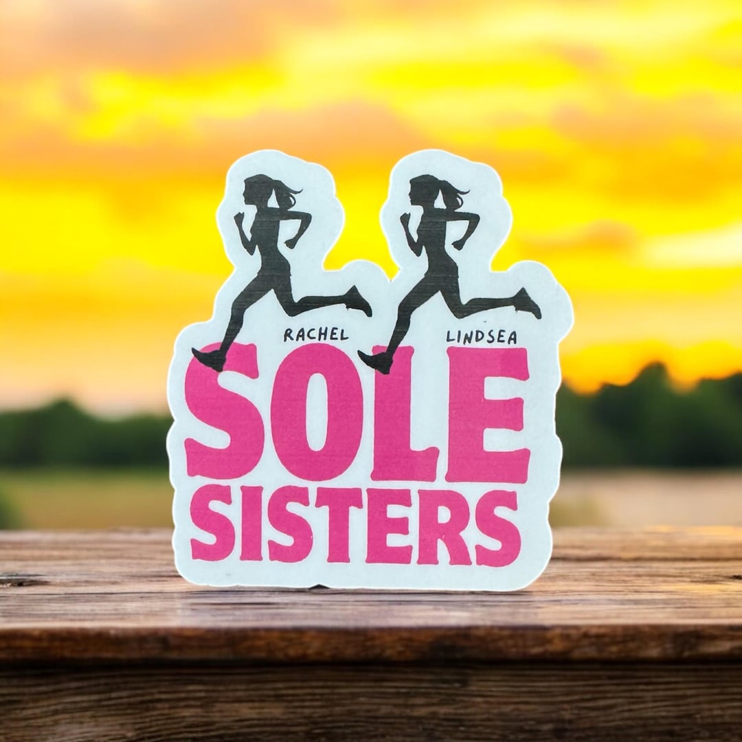 Sole Sisters Custom Running Girl Stickers, Running Sticker, Running ...