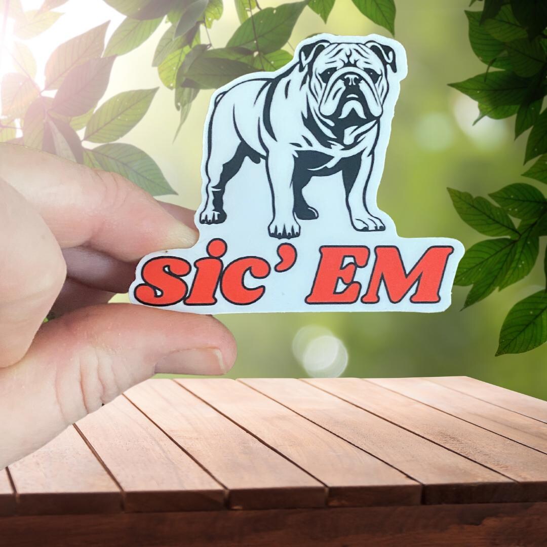 Sic Em, Go Bulldogs, Georgia Bulldogs Stickers, Go Dawgs Era, Football ...
