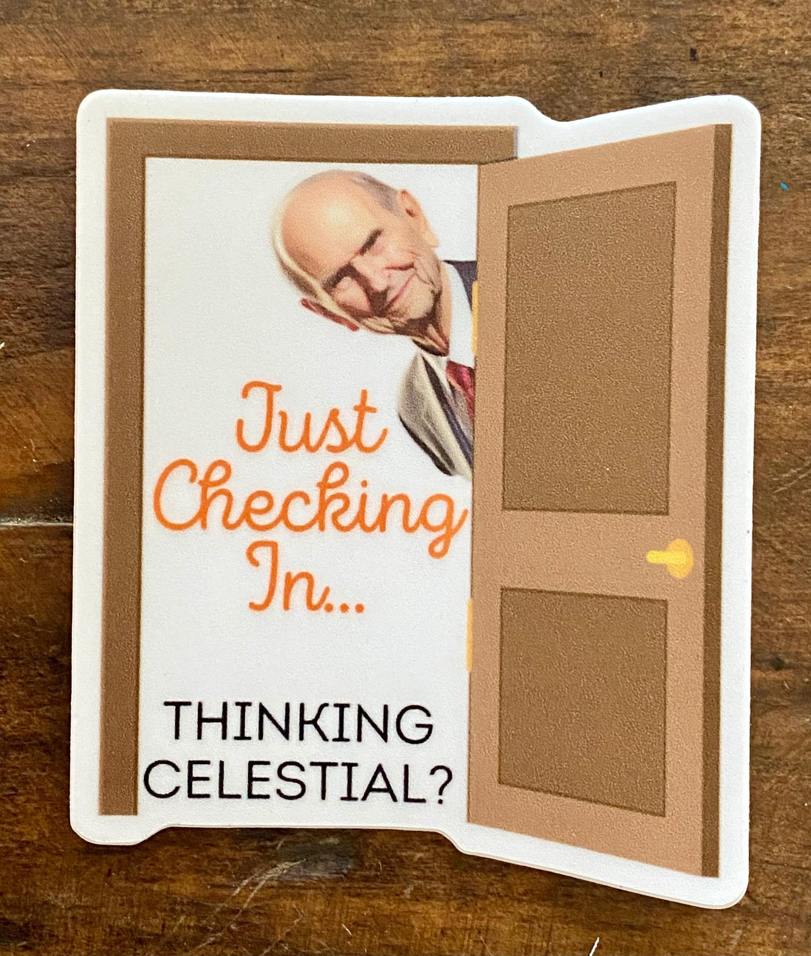 Thinking Celestial Sticker: President Nelson, Water-resistant Vinyl - Etsy