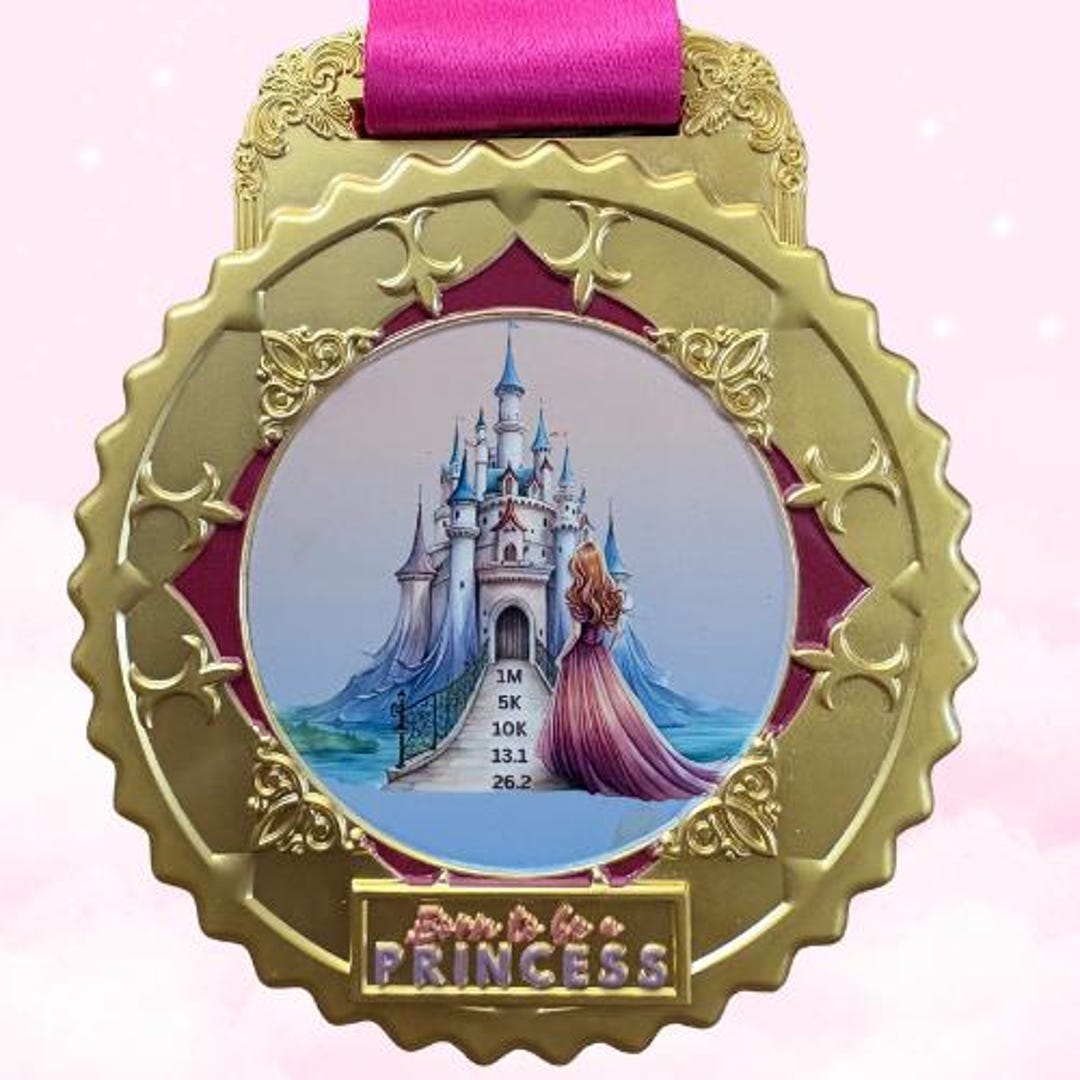 Princess Virtual Race: 1M, 5K, 10K, 13.1, 26.2 - Charity Run - Etsy