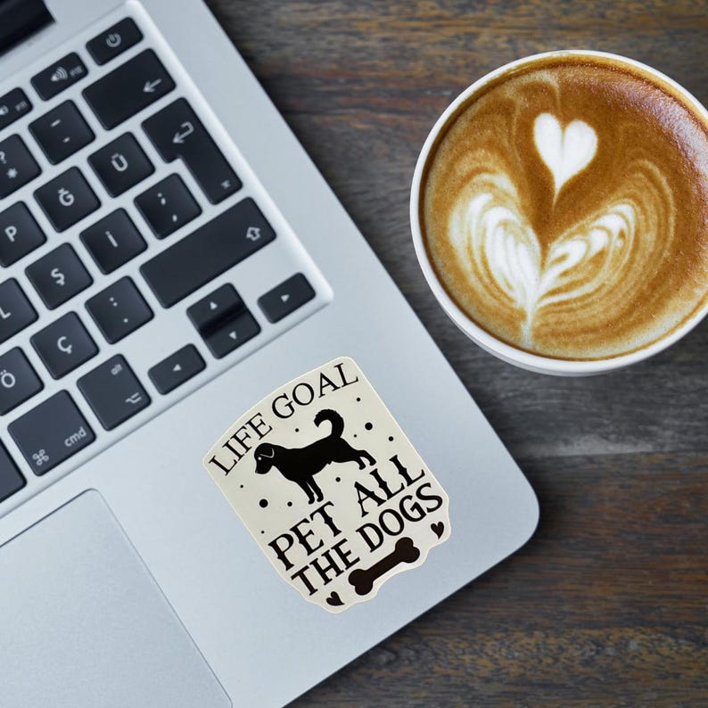 Life Goal Pet All the Dogs Sticker - Funny Waterproof Vinyl Decal - Etsy