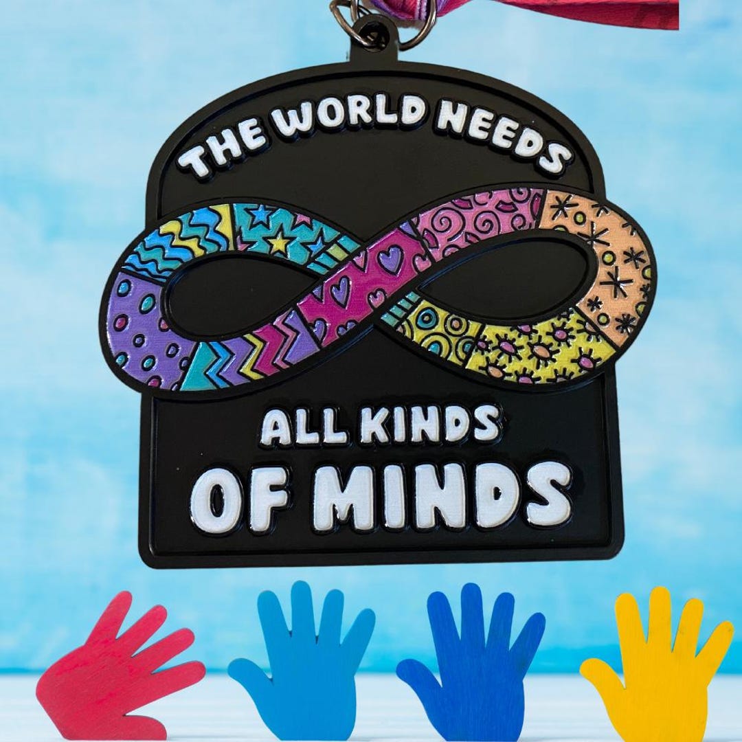 2025 Autism Awareness Virtual Race Medal: Flutie Foundation Fundraiser ...