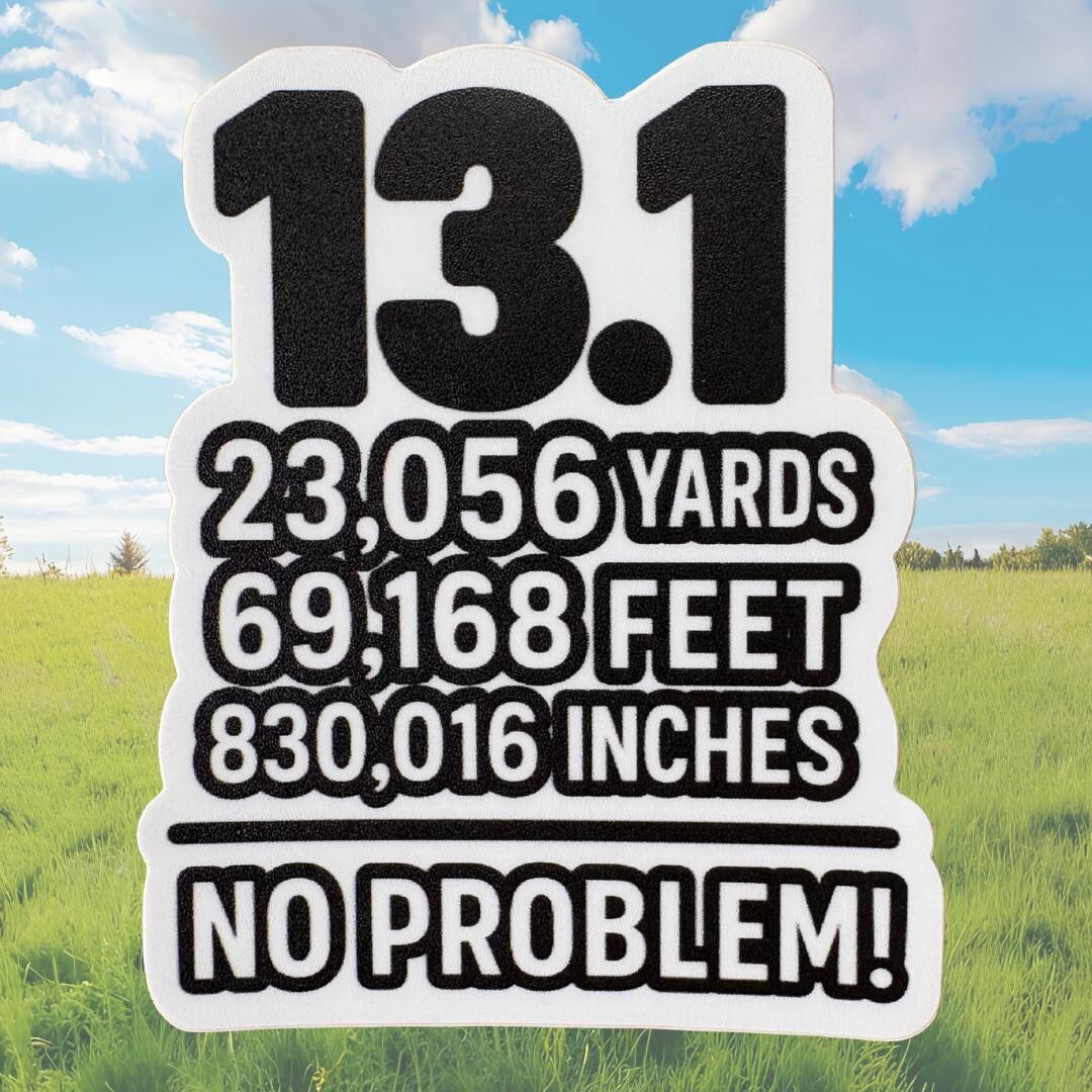13.1 Distance Running Sticker, Half Marathon Sticker, Running Stickers ...