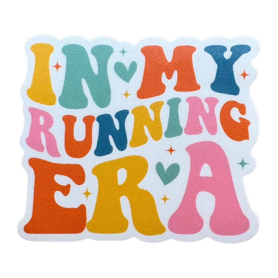 In My Running Era Sticker: Marathon Runner Gift, Water-resistant Vinyl ...