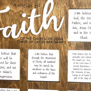 Articles of Faith Printable Poster, 13 Articles of Faith Sign, Book of ...