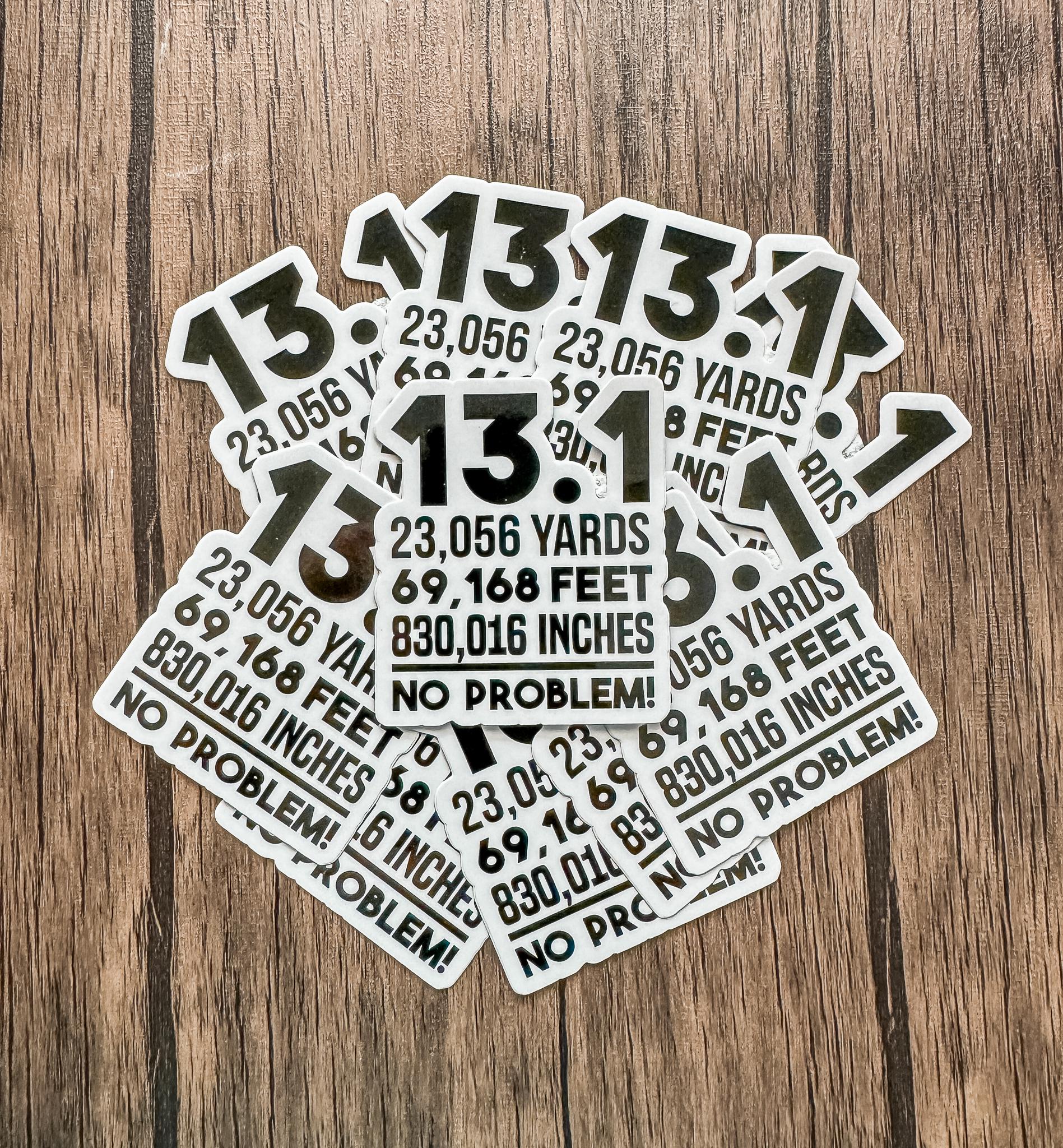 13.1 Distance Running Sticker, Half Marathon Sticker, Running Stickers ...