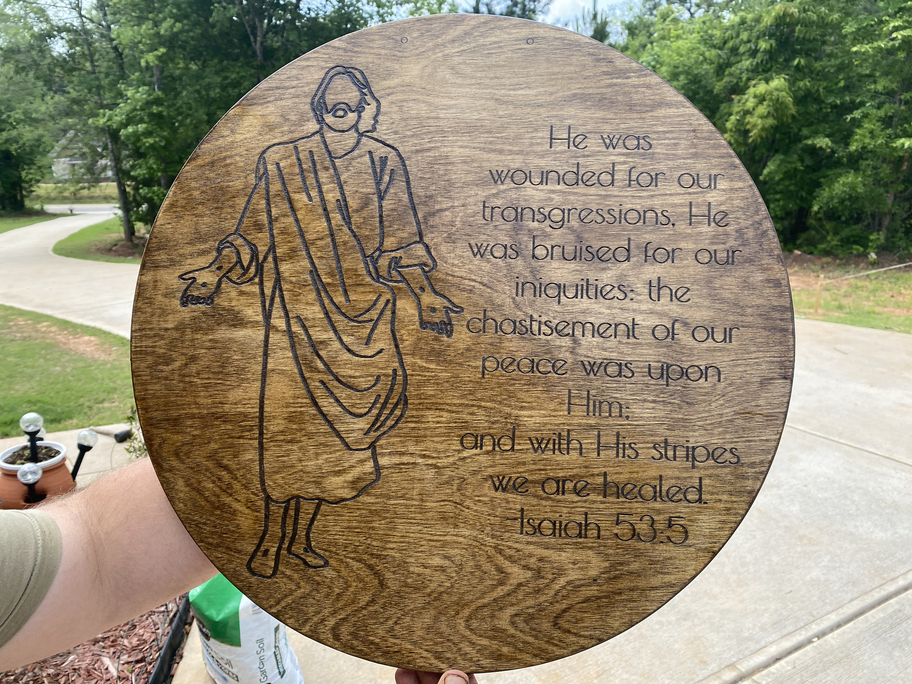 Beautiful Jesus Christ Sign With Bible Verse FREE SHIPPING - Etsy