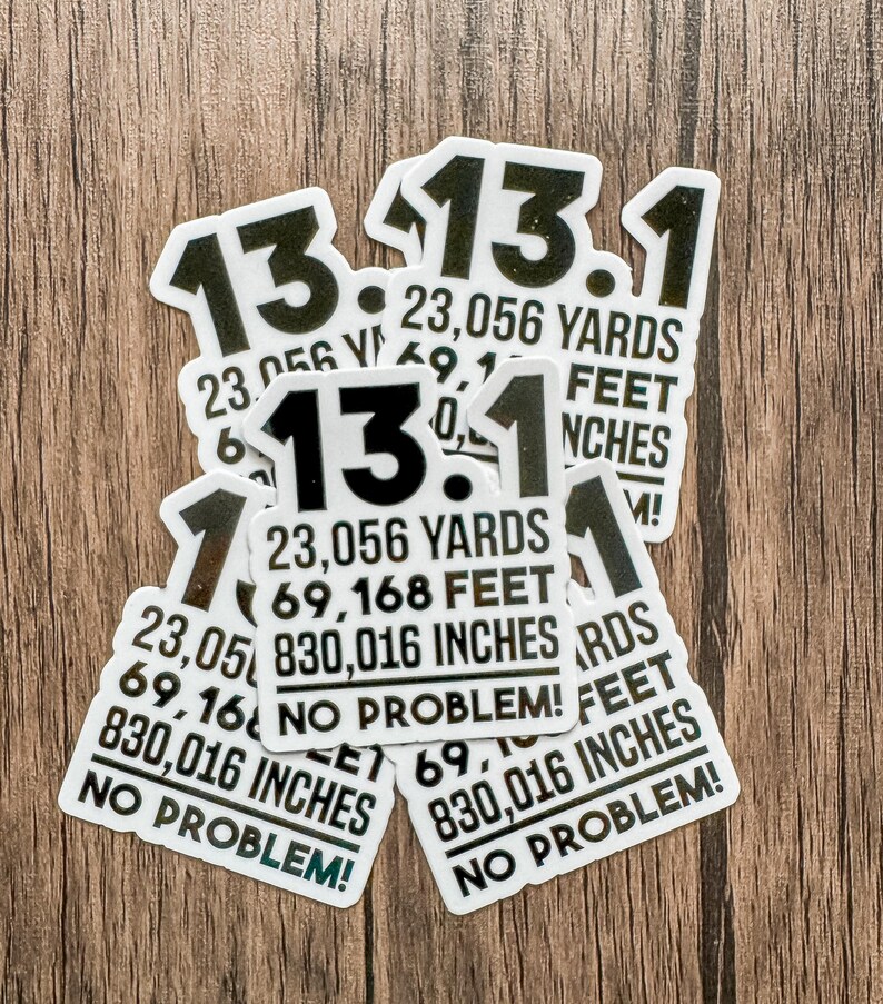 13.1 Distance Running Sticker, Half Marathon Sticker, Running Stickers ...