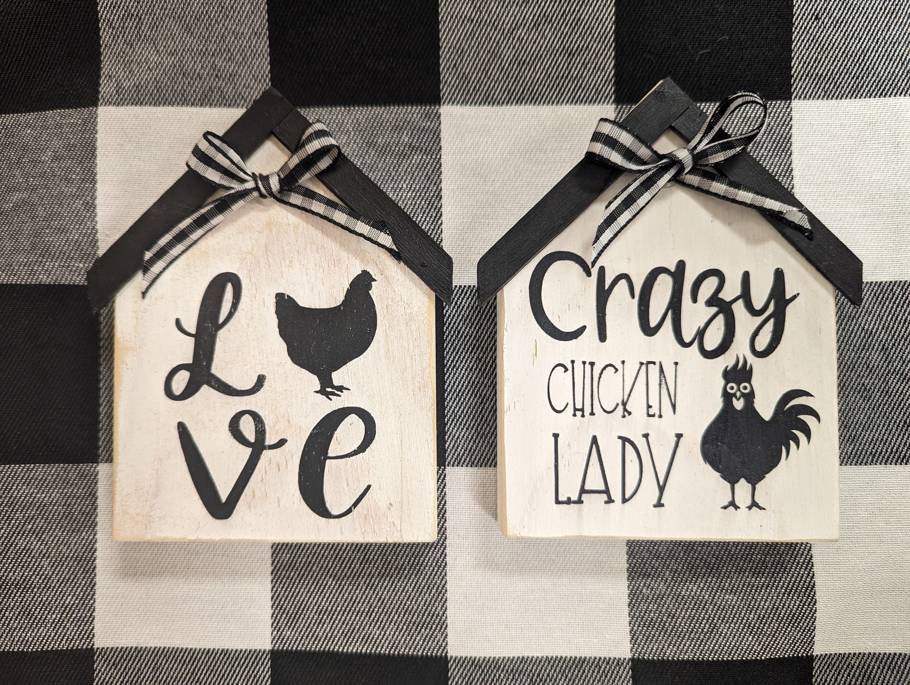 Chicken Decor, Tiered Tray Chicken Sign, Farm Tiered Tray, Chicken ...