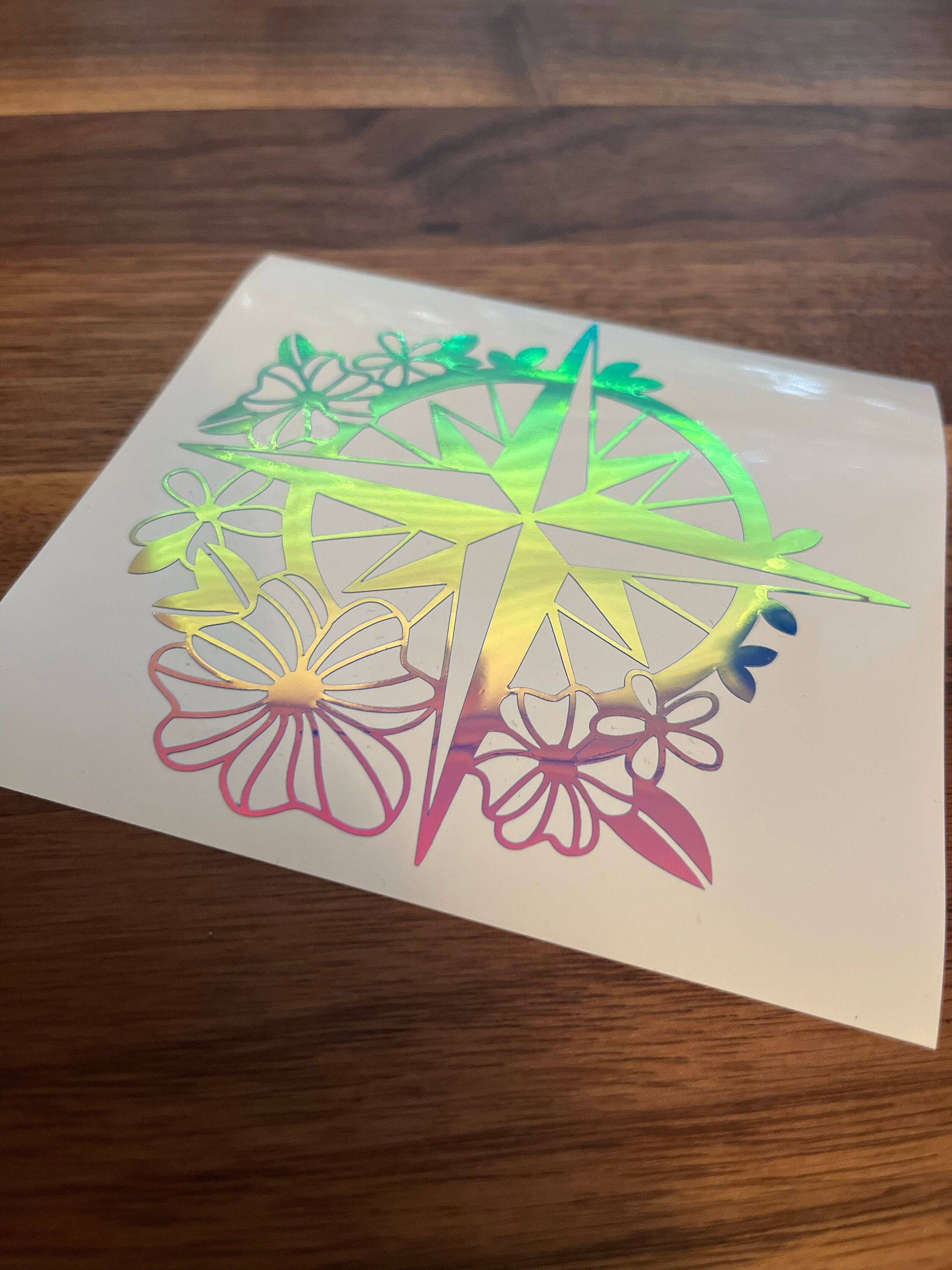 Holographic Vinyl Decal, Nautical Bumper Sticker - Etsy