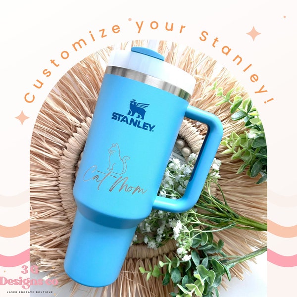 Engraved Stanley Cup Cat - Etsy